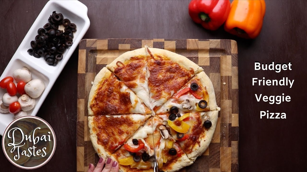 Budget Friendly Vegetable Pizza recipe from SCRATCH! NO YEAST NEEDED ...