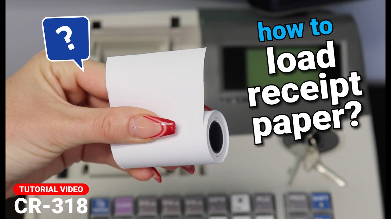 CR318 - How to Load Receipt Paper - YouTube