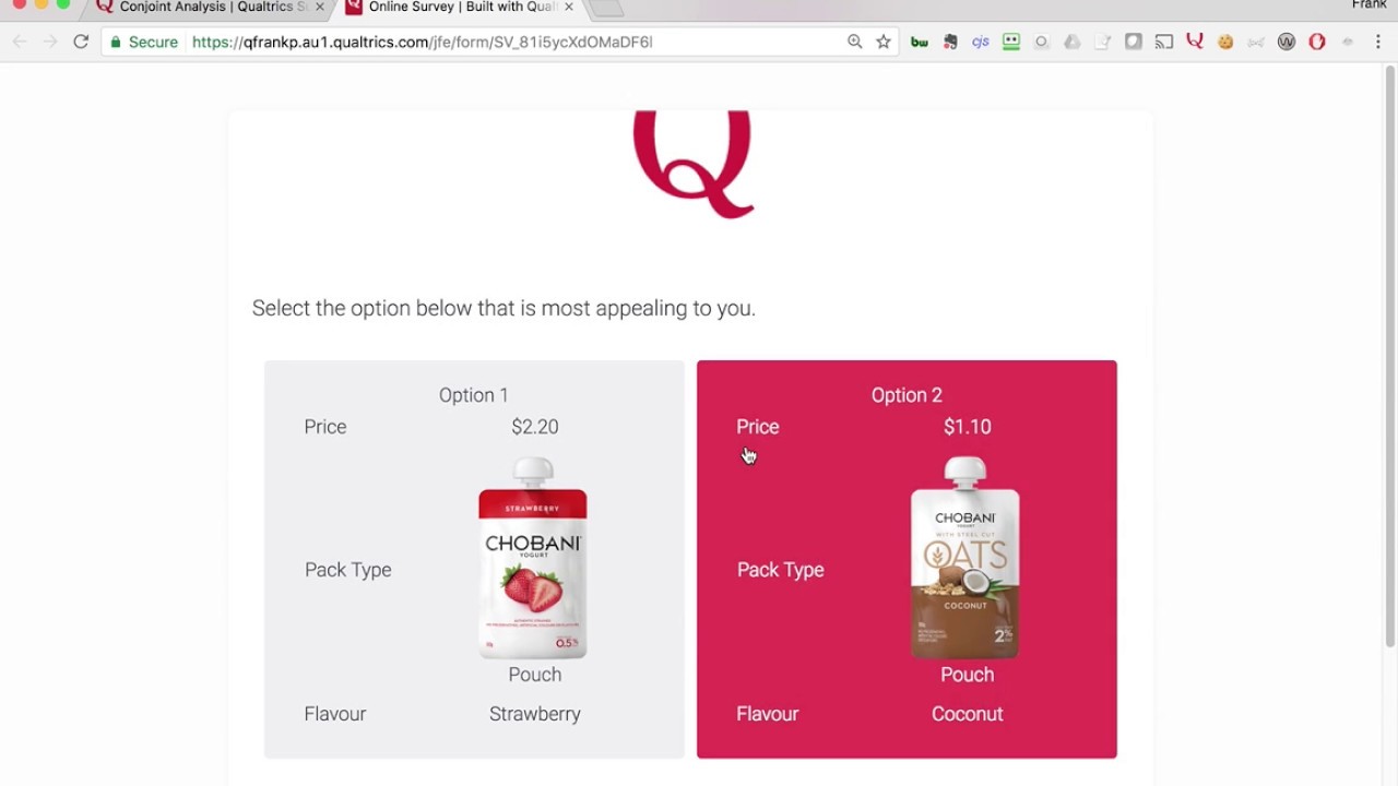 Qualtrics Product Experience Conjoint 30s Video - Frank van Praag - YouTube