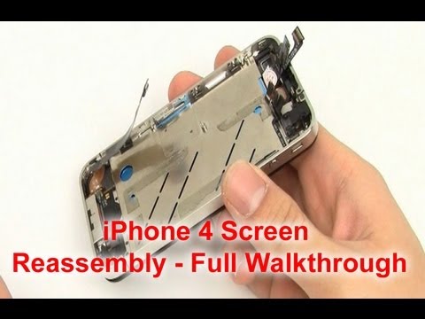 iPhone 4 Screen Reassembly Directions - YouTube