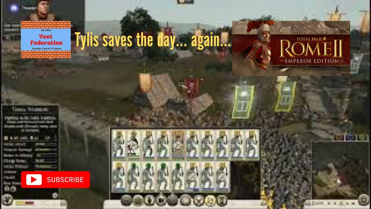 Total War Rome 2: Tylis saves the day... again... - YouTube