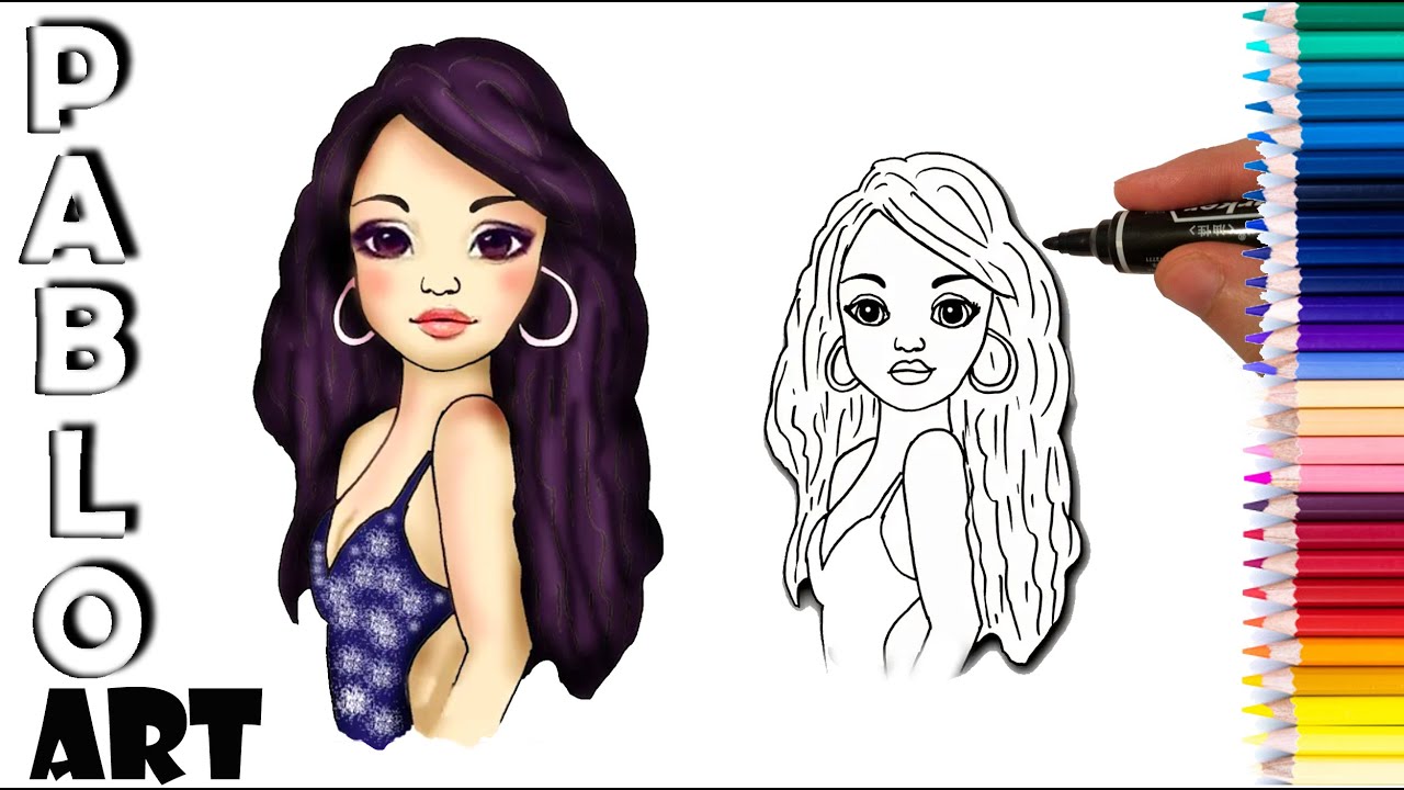 How to Draw Selena Gomez | Learn to Draw step by step - YouTube