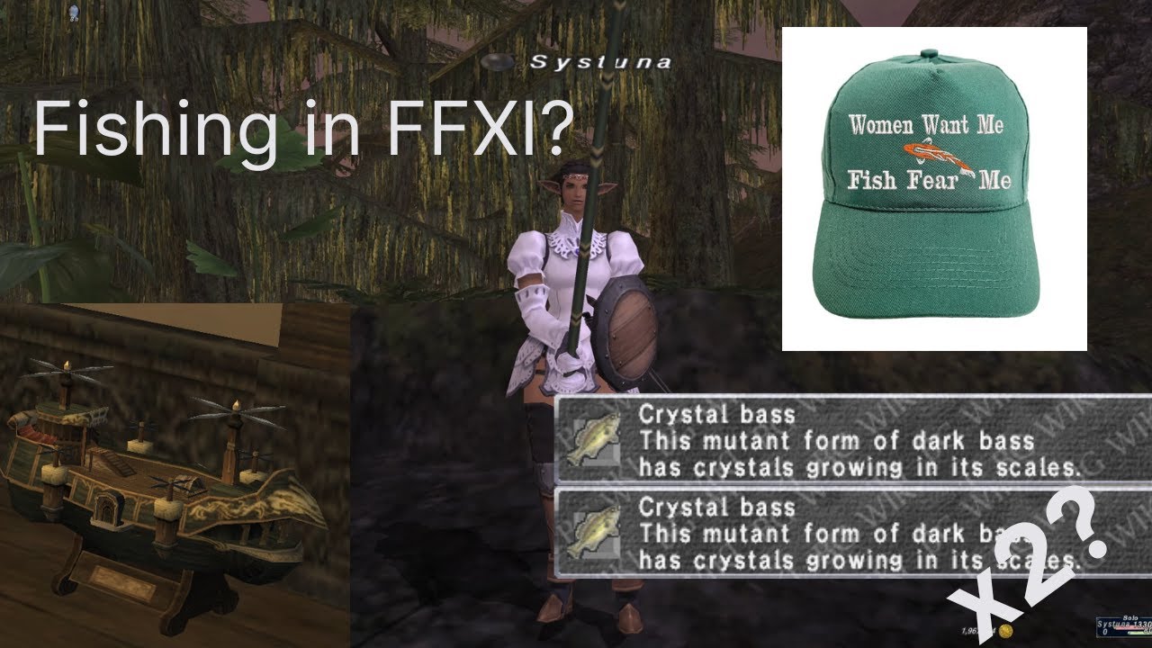 FFXI Fishing for a Crystal Bass - YouTube