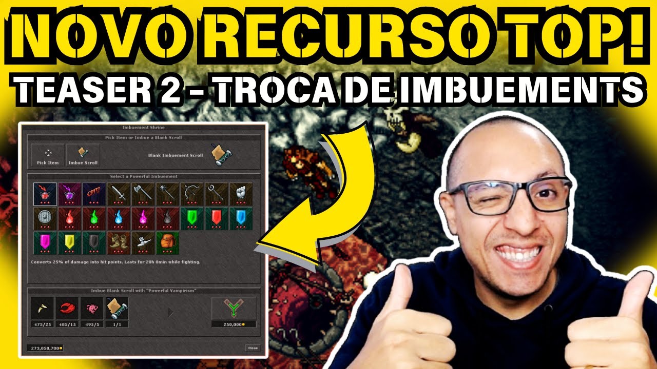 Tibia - NOVO RECURSO de IMBUEMENTS FICOU INCRÍVEL! - TEASER 2 do SUMMER ...