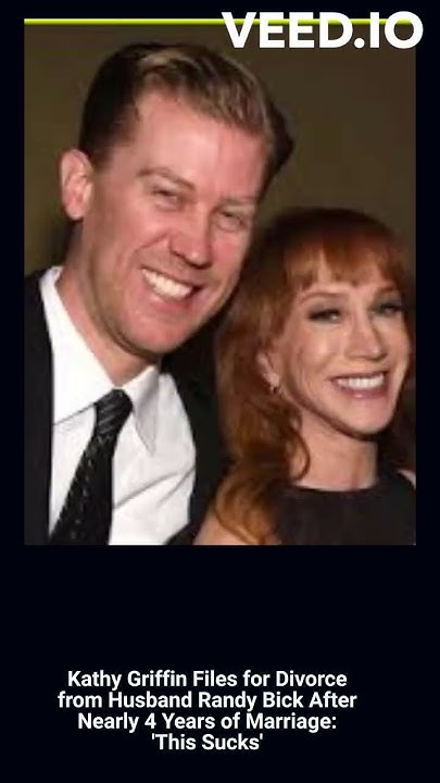 Kathy Griffin Files for Divorce from Husband Randy Bick - YouTube
