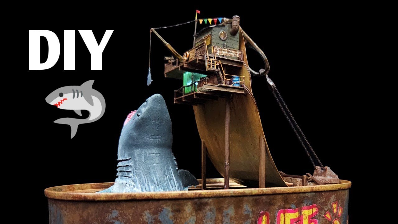 Miniature DIY : Fishing for sharks in a can, but it’s a bit small ...