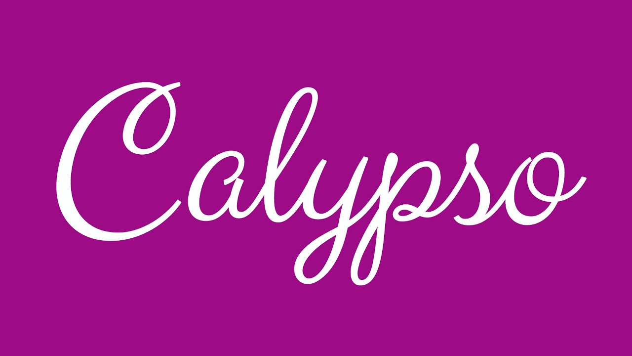 Learn how to Sign the Name Calypso Stylishly in Cursive Writing - YouTube