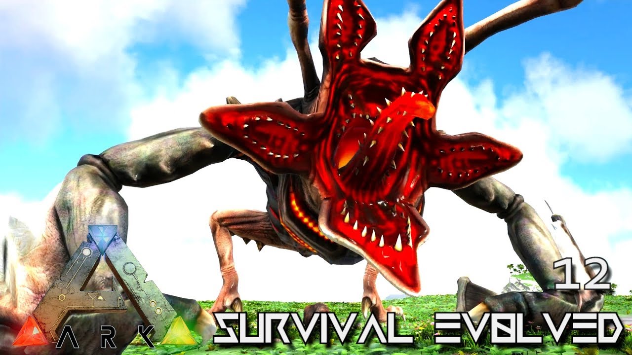 ARK: SURVIVAL EVOLVED - FLYING MONSTER MARHROMORPH ROCK GOLEM EATER E12 ...
