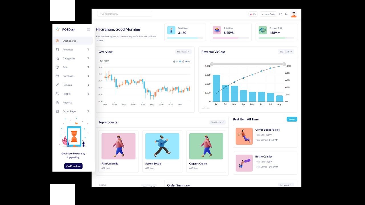 Inventory Free Admin Template - YouTube
