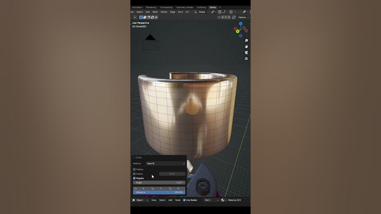 How to Cut Holes WITHOUT BOOLEAN - Blender Tutorial (Aryan) #shorts #blender #tutorial - YouTube