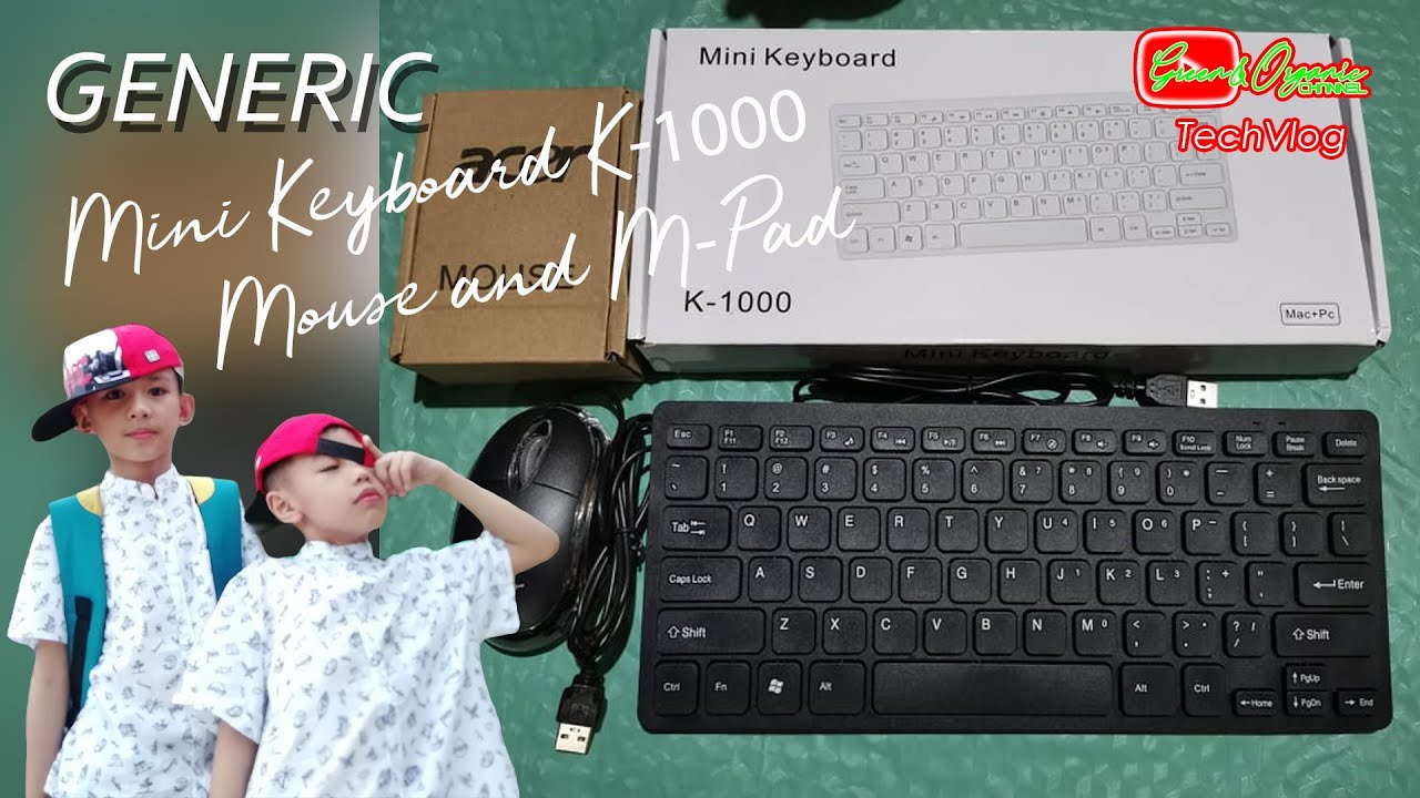 Green and Organic: TechVlog | Unboxing | GENERIC Mini Keyboard K-1000 ...