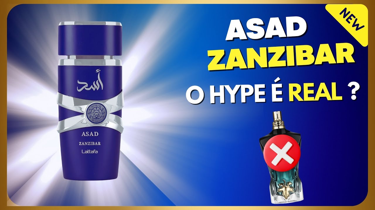 NOVO ASAD ZANZIBAR de LATTAFA | UM PERFUME ÁRABE que veio com maior ...
