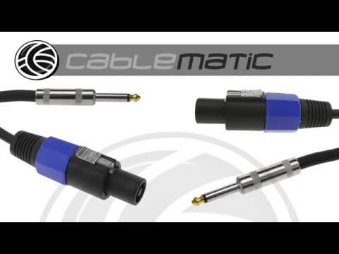 Cable speakon altavoces NL2 a jack 6.3mm 2x1.5mm 15GA distribuido por ...