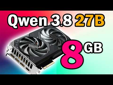 I ran Qwen3.8 27B on single 8GB Card! (Better than expected)
