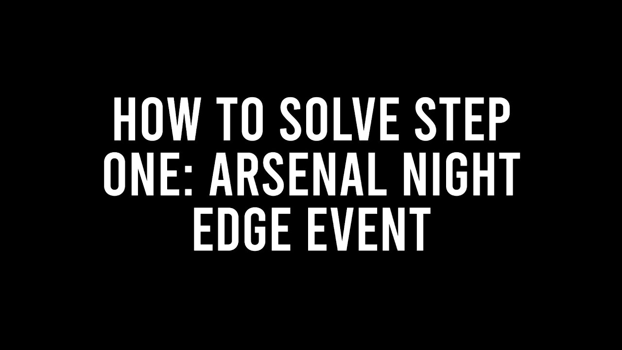 How To Start Arsenal Dev Melee Event [Step One] - YouTube
