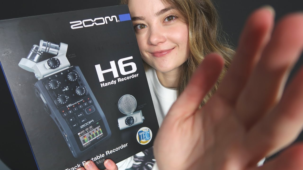 ASMR NEW MIC UNBOXING! ZOOM H6 RECORDER! Tapping Sounds, Crinkles ...