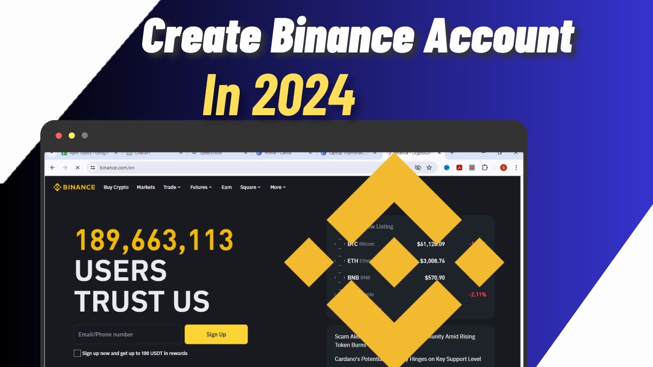 How To Open Binance Account | Make Binance Account (Step By Step) - YouTube