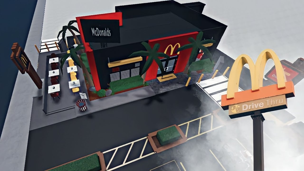 Mc Donalds 🍔 tour + layout- Bloxburg (Roblox) Vih Gamer - YouTube