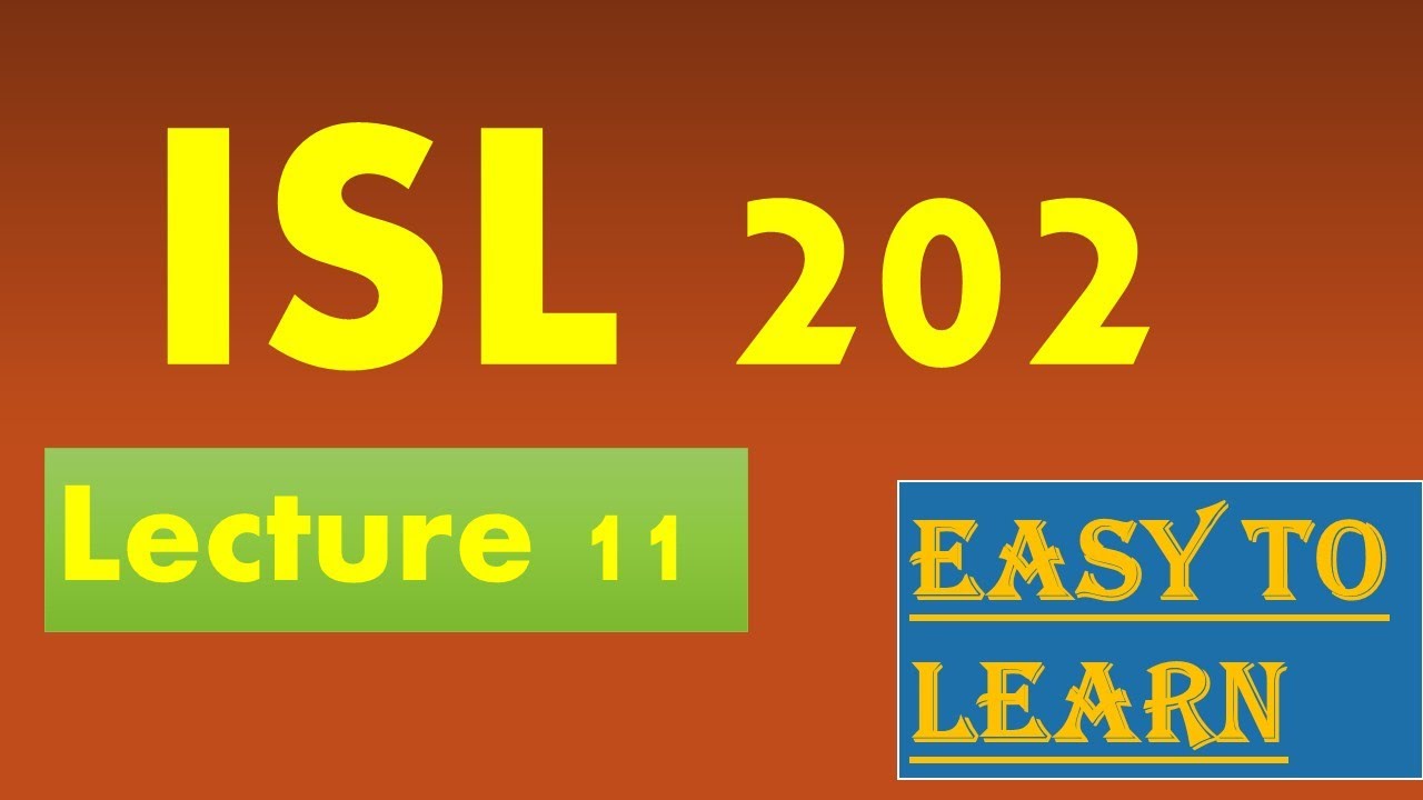ISL 202 LECTURE 11 |Important SHORT QUESTION_MEANING OF WORDS. easy to ...