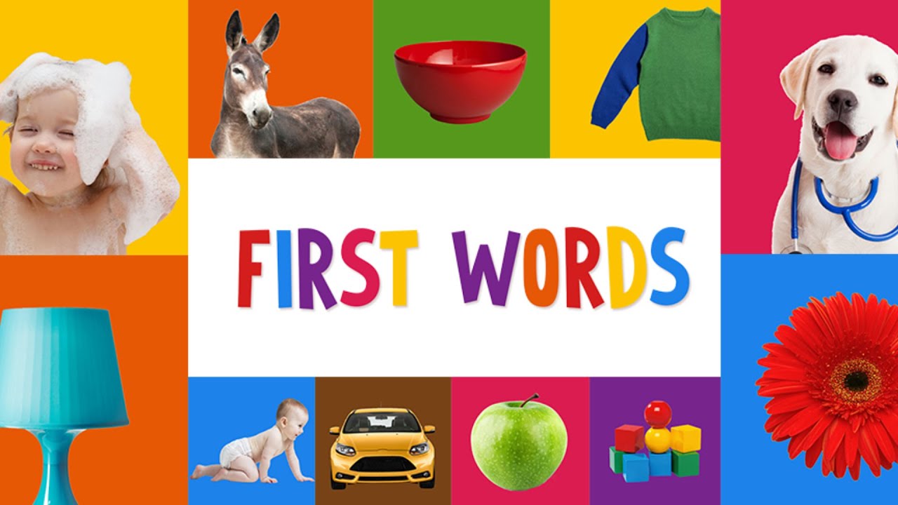 50 First English words | Learning English Vocabulary | Nursery Rhyme ...