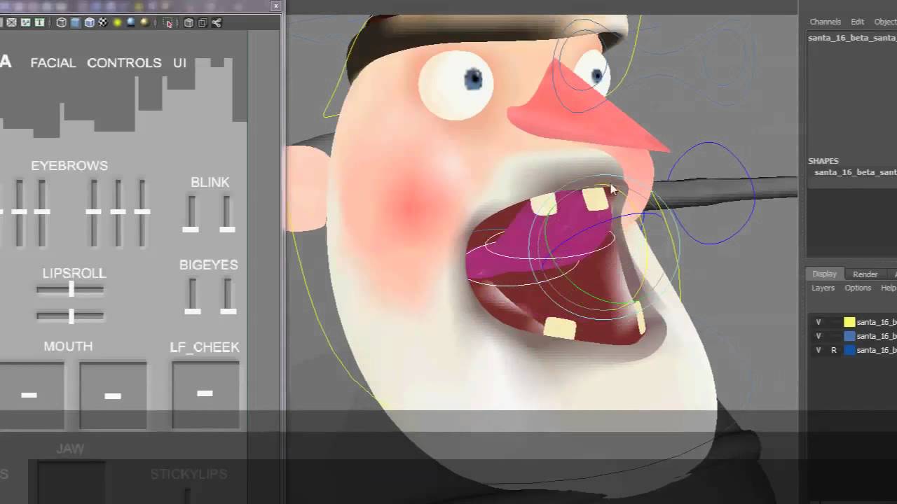 Cartoon Character - Layered Rig in Maya - YouTube