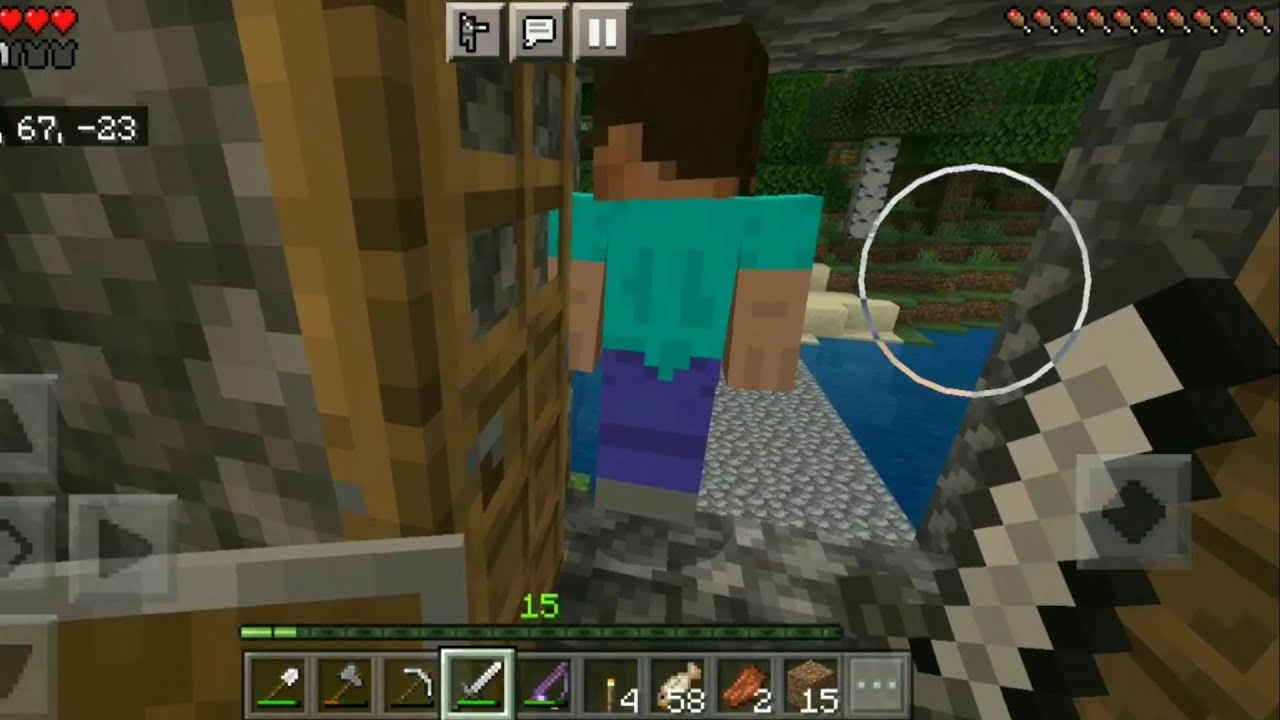 Creepypasta Faceless Steve sighting in minecraft - YouTube