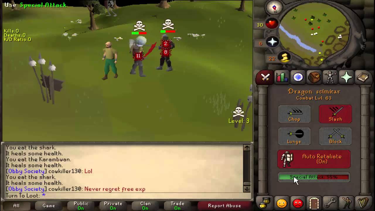 Runescape 2007 - Turn To Loot - Pking Vid 2 - 60 Attack Pure - Dscim ...