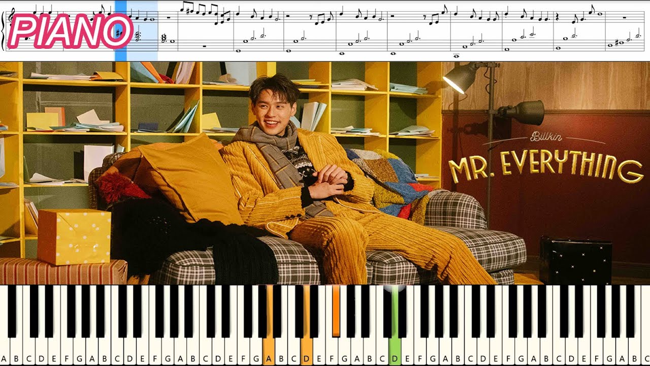 Billkin - Mr. Everything : Piano Cover & Tutorial | MUSIC SHEET - YouTube