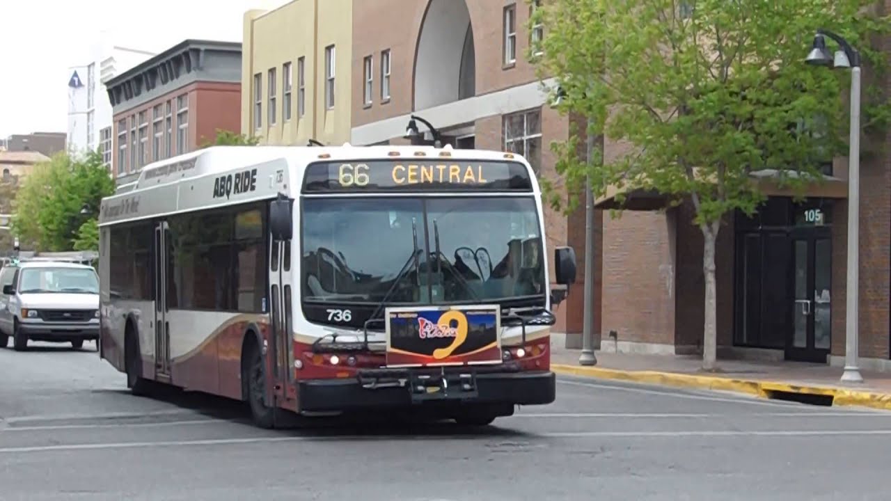 ABQ RIDE New Flyer DE40LFR Bus 766 on route 66 Central - YouTube