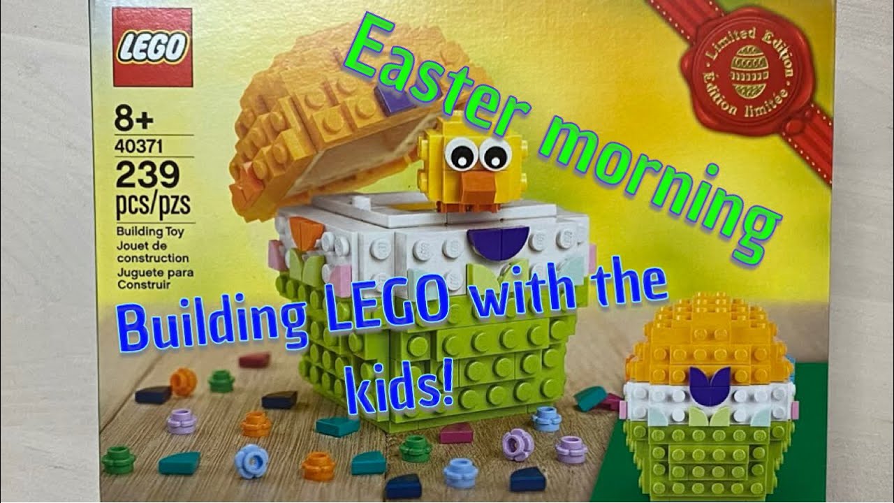 Easter Morning 2020(Building LEGO set 40371 Easter egg with the kids ...