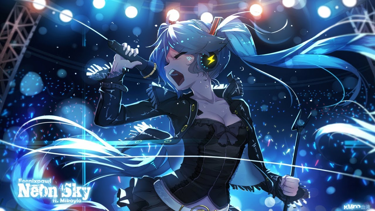 Nightcore - Neon Sky (Lyrics) - YouTube