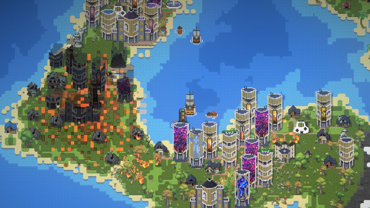 4 Races Fight in A Modern World - WorldBox - YouTube