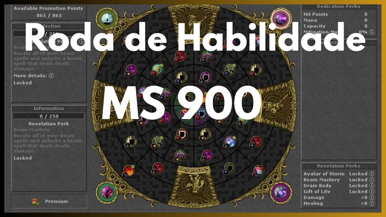 Roda De Habilidade MS 900 #tibia Boss - YouTube