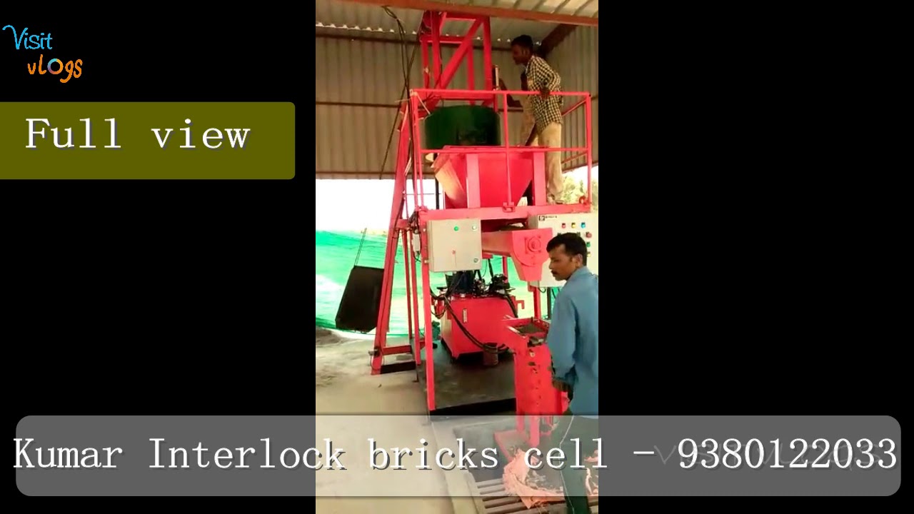 Interlock bricks machine manufacturers || automatic hydraulic press ...