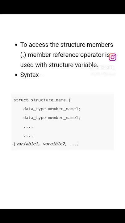 Structure In C Programming With Example Coding Basicc Computergraphics Programming Ccode