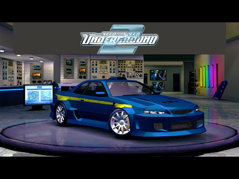 NFS Underground 2 - Nissan Skyline GT-R R34 (NFSU2 Player's Career Intro Car) Tuning & Customization