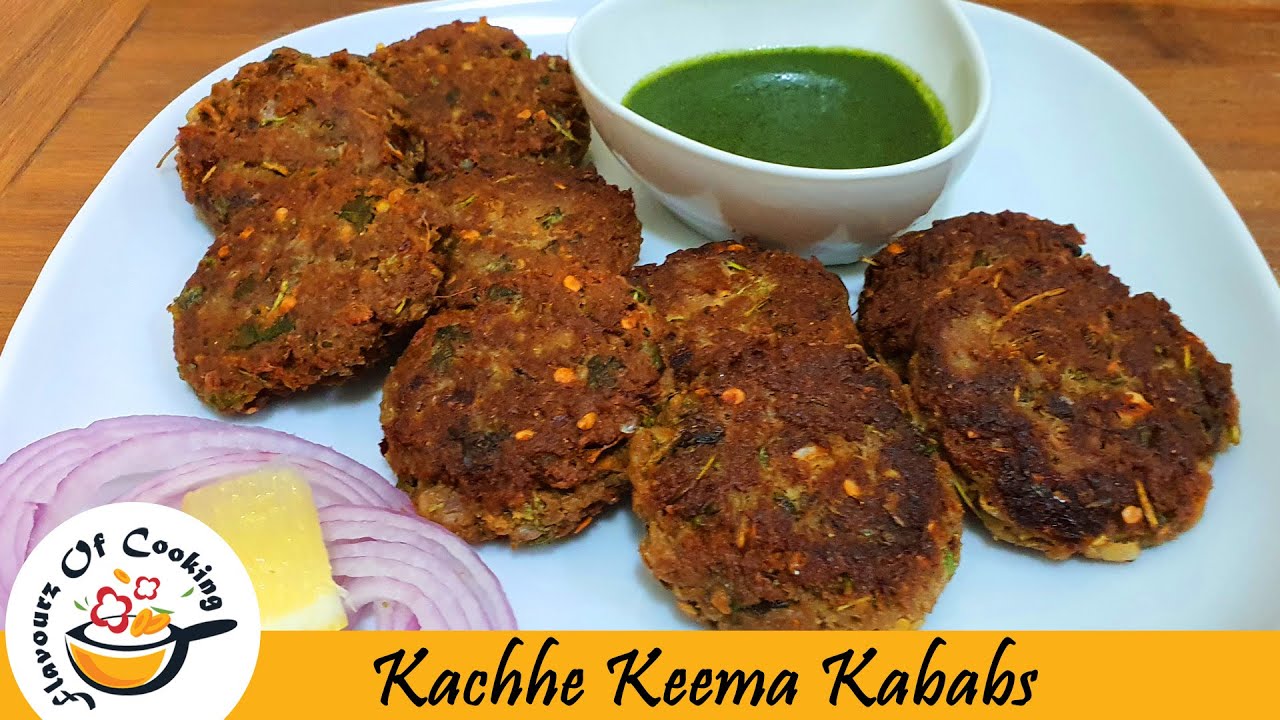 KACHHE KEEMA KE KABABS RECIPE I SMOKY-HOT KABABS I FLAVOURZ OF COOKING ...