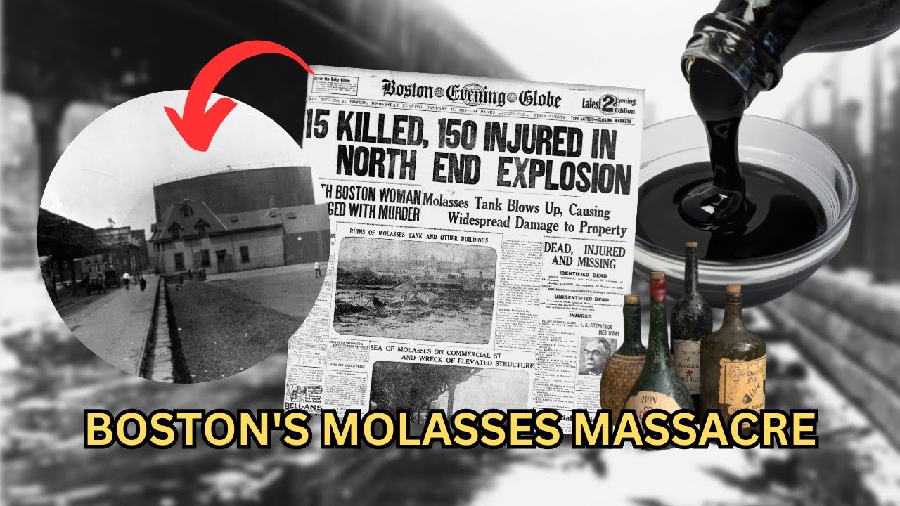 The DISASTROUS MOLASSES flood that swept Boston #foodhistory - YouTube