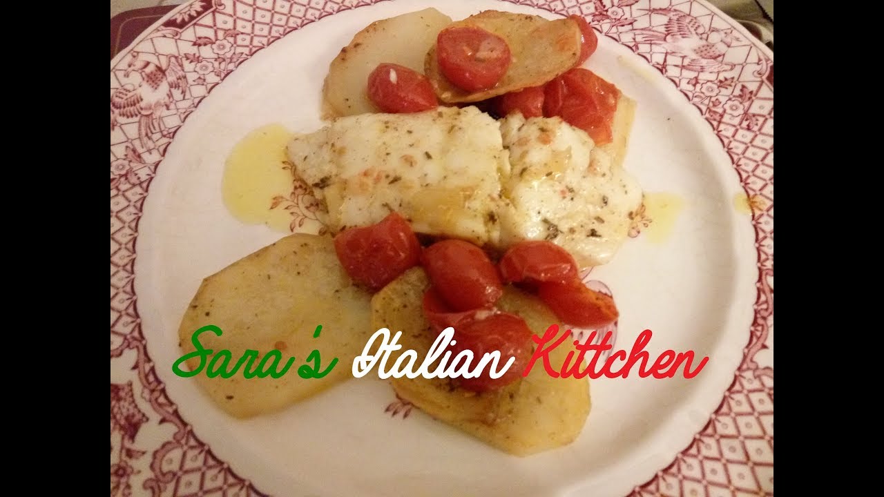 Oven baked cod with potatoes and tomatoes a italian healthier ...