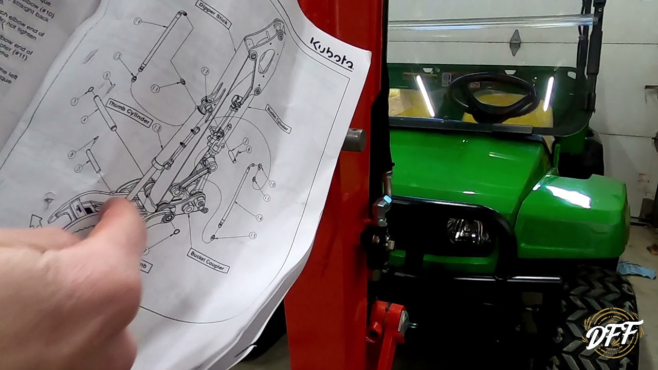 How To Install A Hydraulic Thumb On A Kubota Excavator! - YouTube