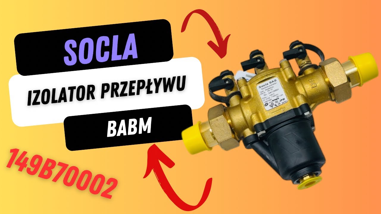 Izolator przepływu Socla BABM 149B70002 wygląd prezentacja - YouTube