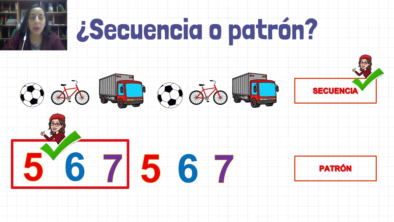 Secuencia y patrones 1°y 2° Básico - YouTube