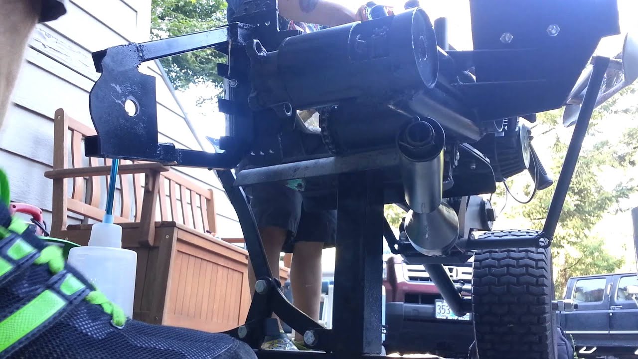 2/5 Batpod motor first start - YouTube