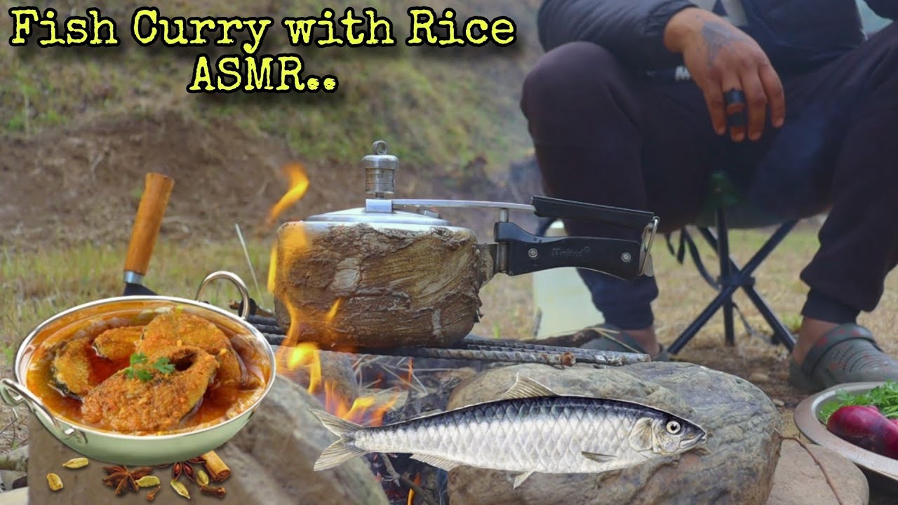 Asmr Cooking and Eating Whole Fish | Local Fish cooking at Outside ...