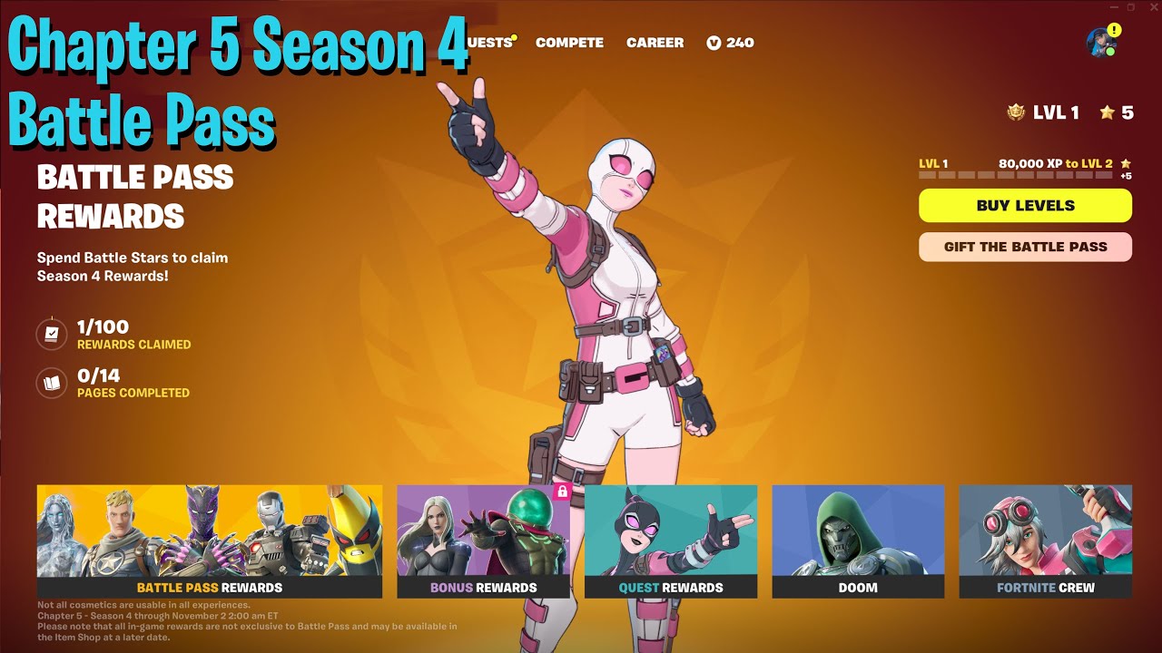 🌟 Season 4 Battle Pass Showcase! - YouTube