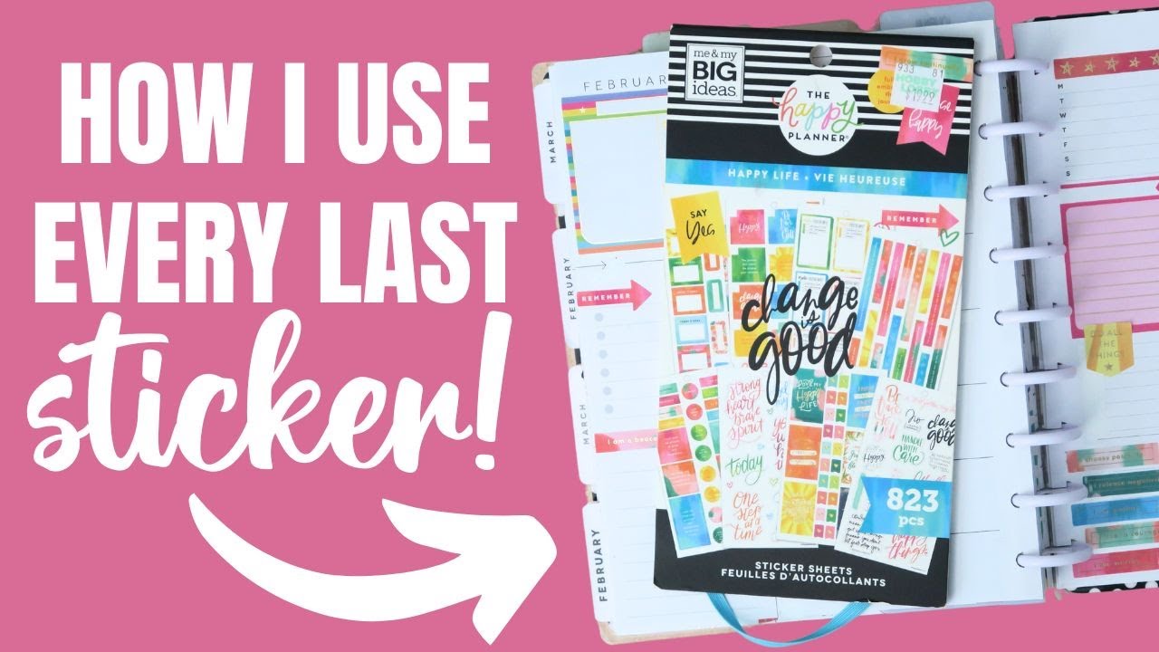 Plan With Me Using Every Last Sticker - Happy Planner Recovery Layout ...