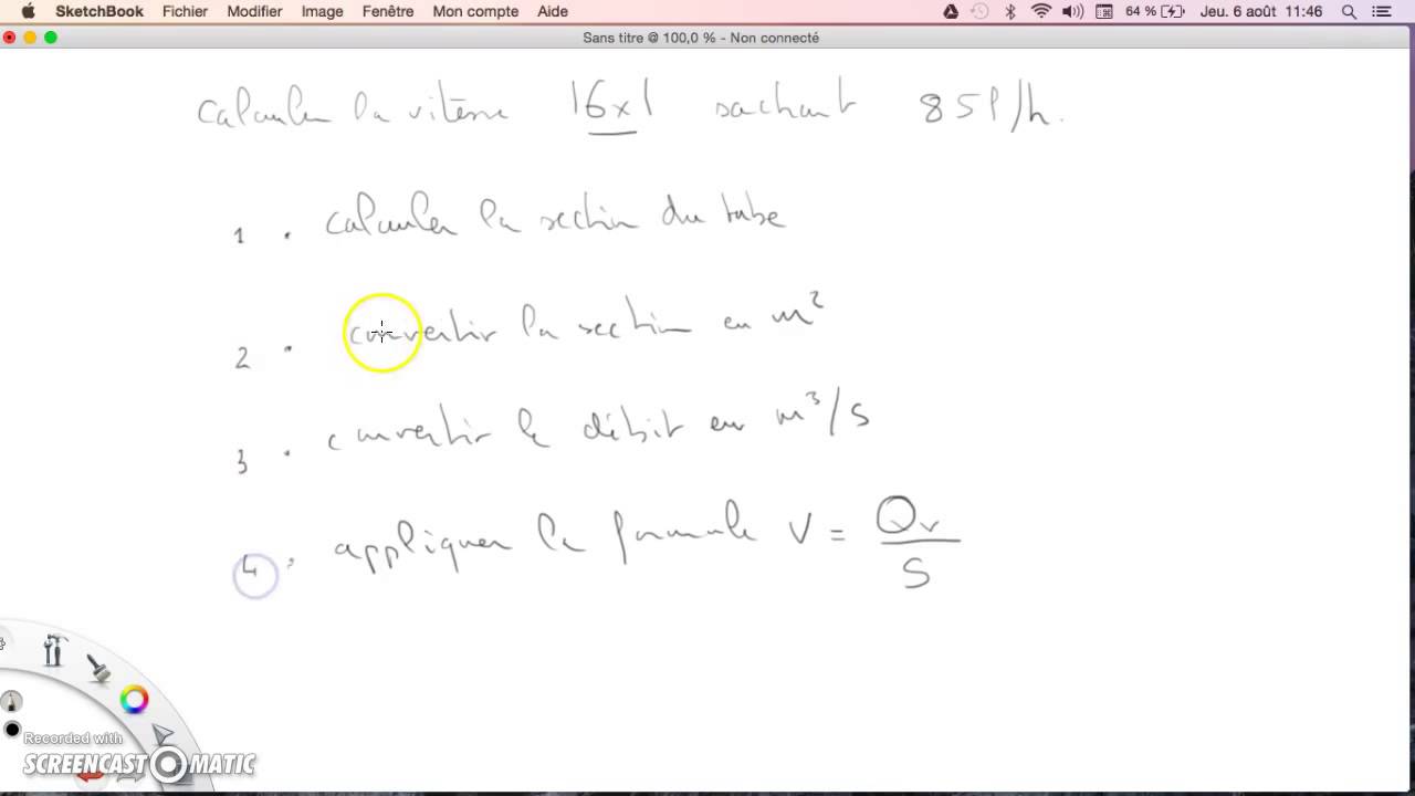 Tube Débit Section Vitesse - YouTube