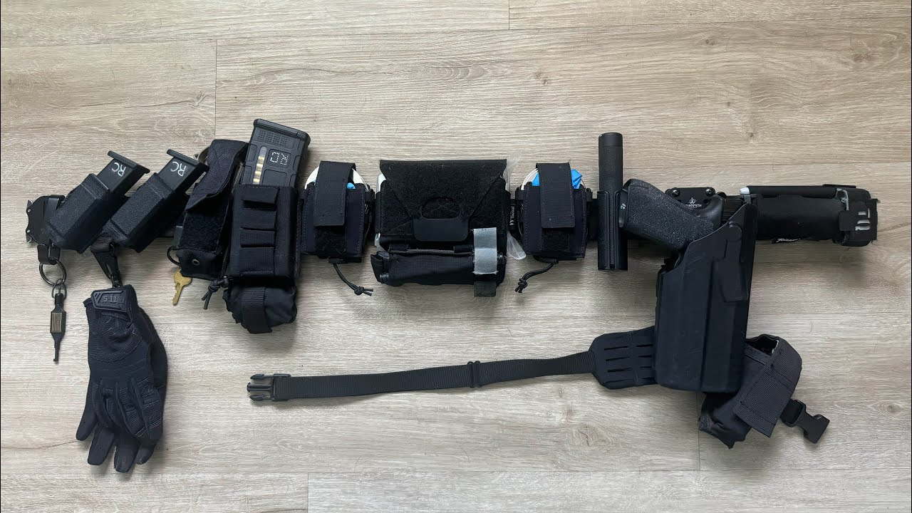 Law Enforcement duty belt setup (X-Belts) - YouTube