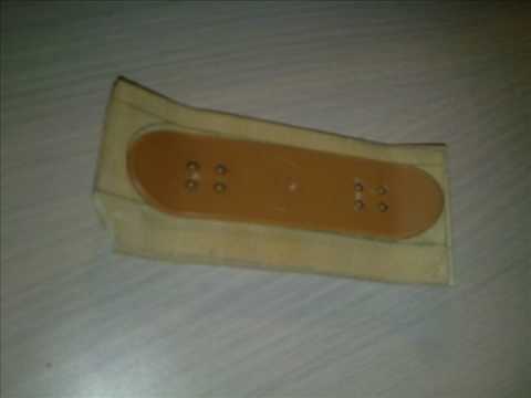 My homemade wood fingerboard - YouTube