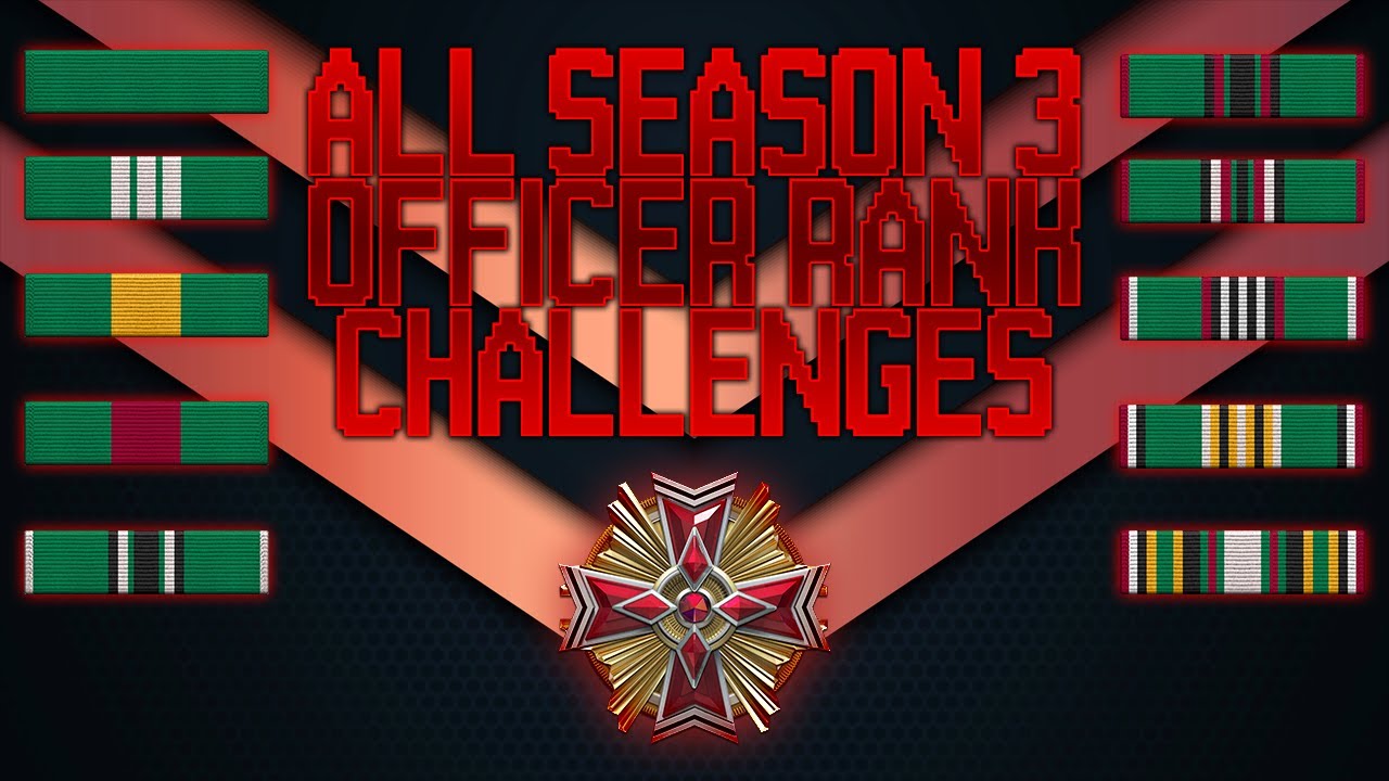 Modern Warfare - All Season 3 Officer Rank Challenges + Reward 💠 - YouTube